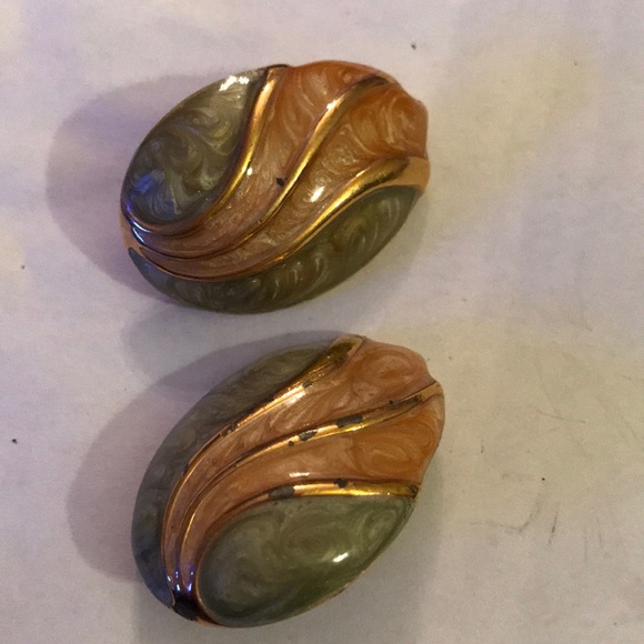 Monet | Jewelry | Vintage Enamel Monet Earring | Poshmark